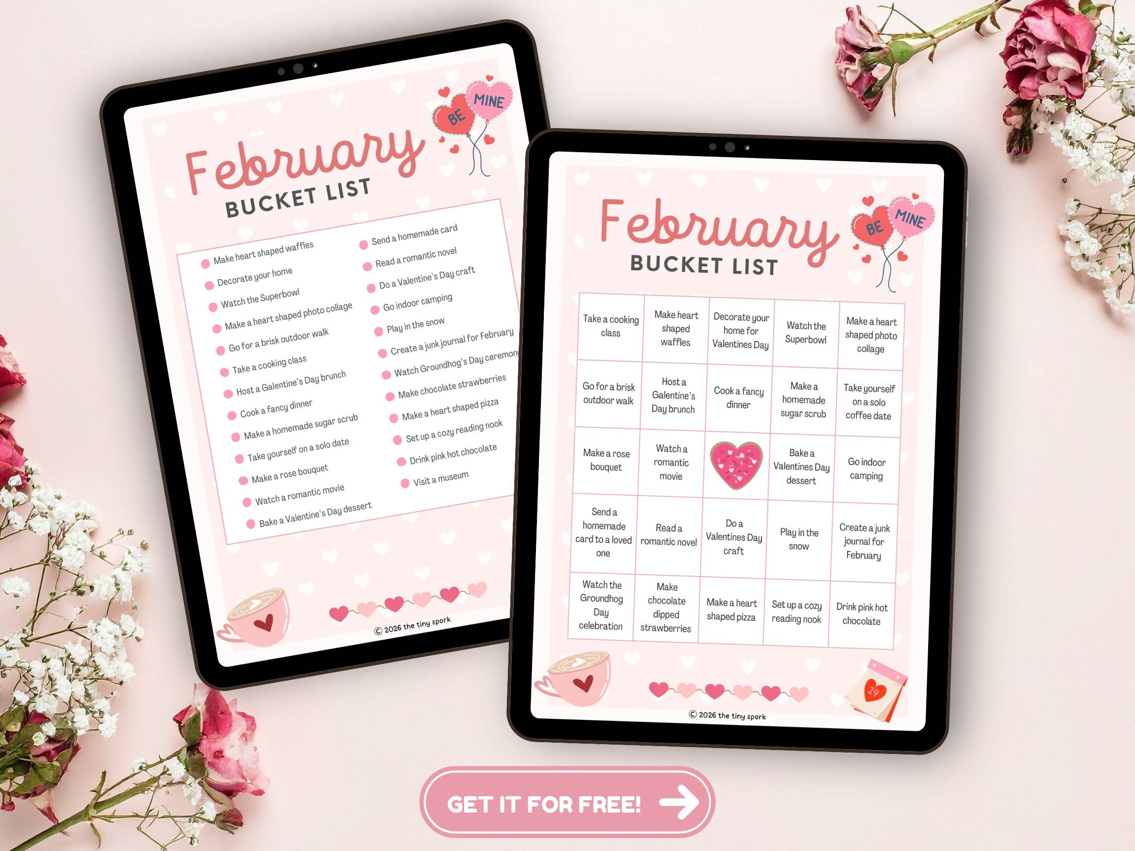25 Simple & Cozy February Bucket List Ideas (+FREE Printable) - The ...