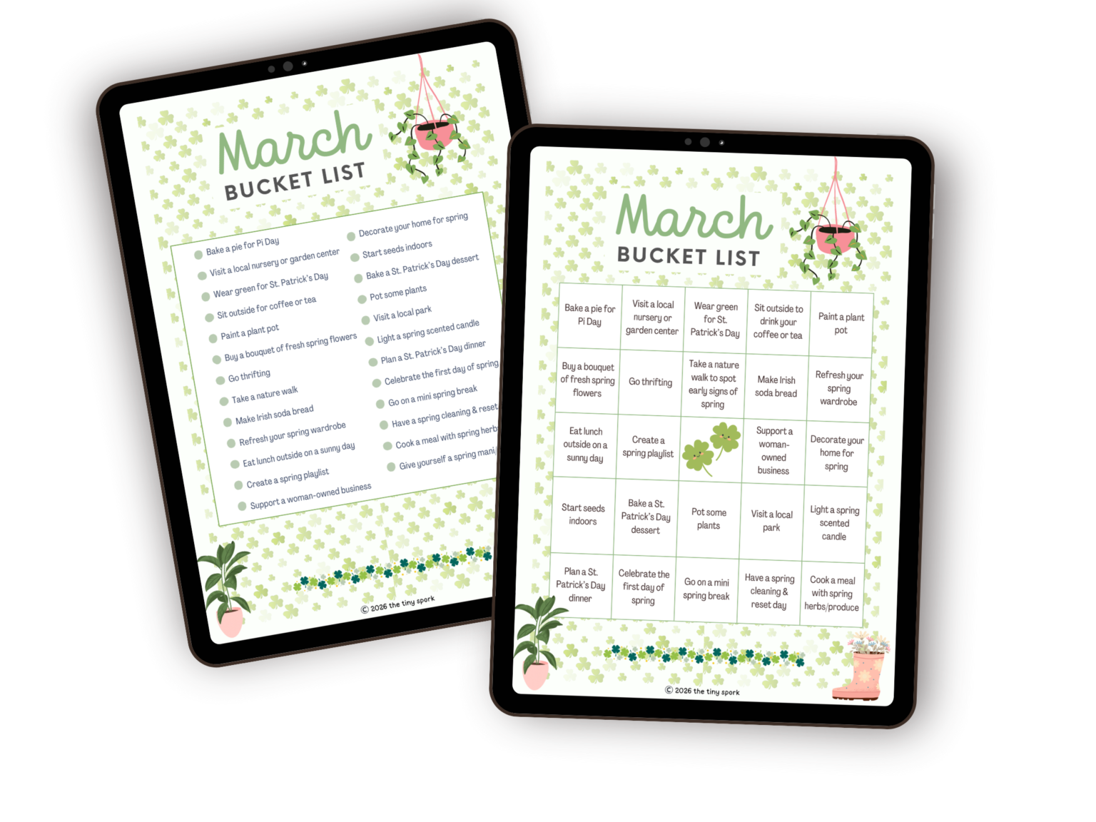 25 Simple & Cozy March Bucket List Ideas (+FREE Printable) - The Tiny Spork